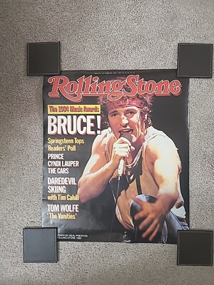 Rolling Stone Magazine Bruce Springsteen Promo Poster original 1985 ...