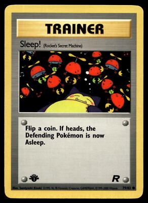 Pokemon Team Rocket 79/82 Sleep! 1st Edition | eBay