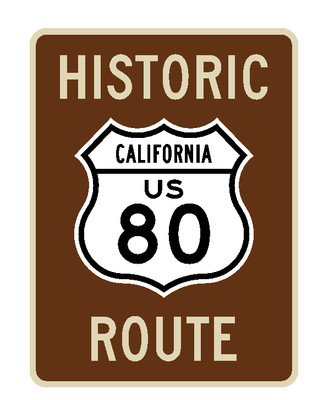 Historic US Route 80 Sticker Decal R1034 Highway Sign Road Sign ...