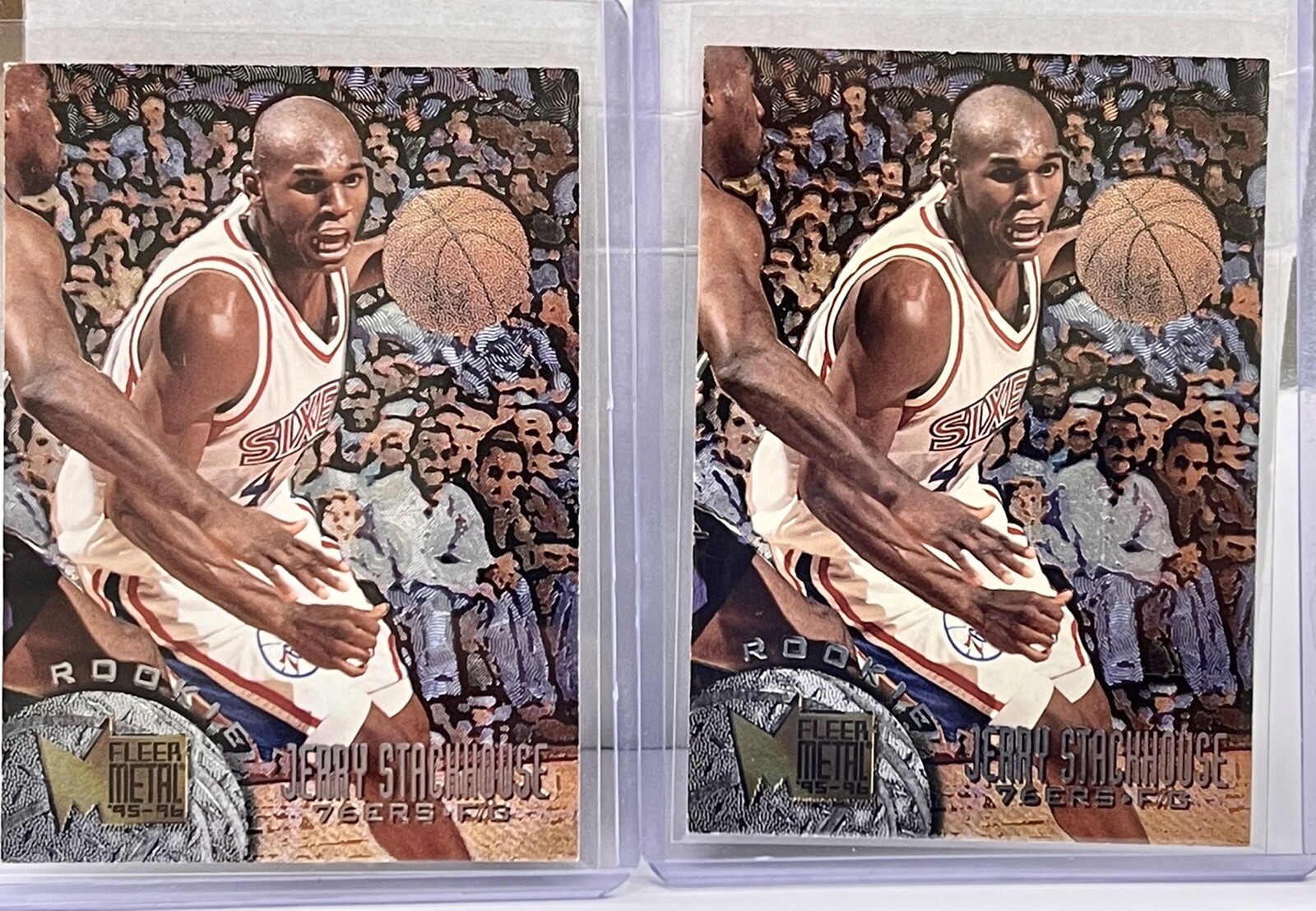 Jerry Stackhouse - Fleer Metal, Topps Finest, Rookie - 5 Card Lot | eBay