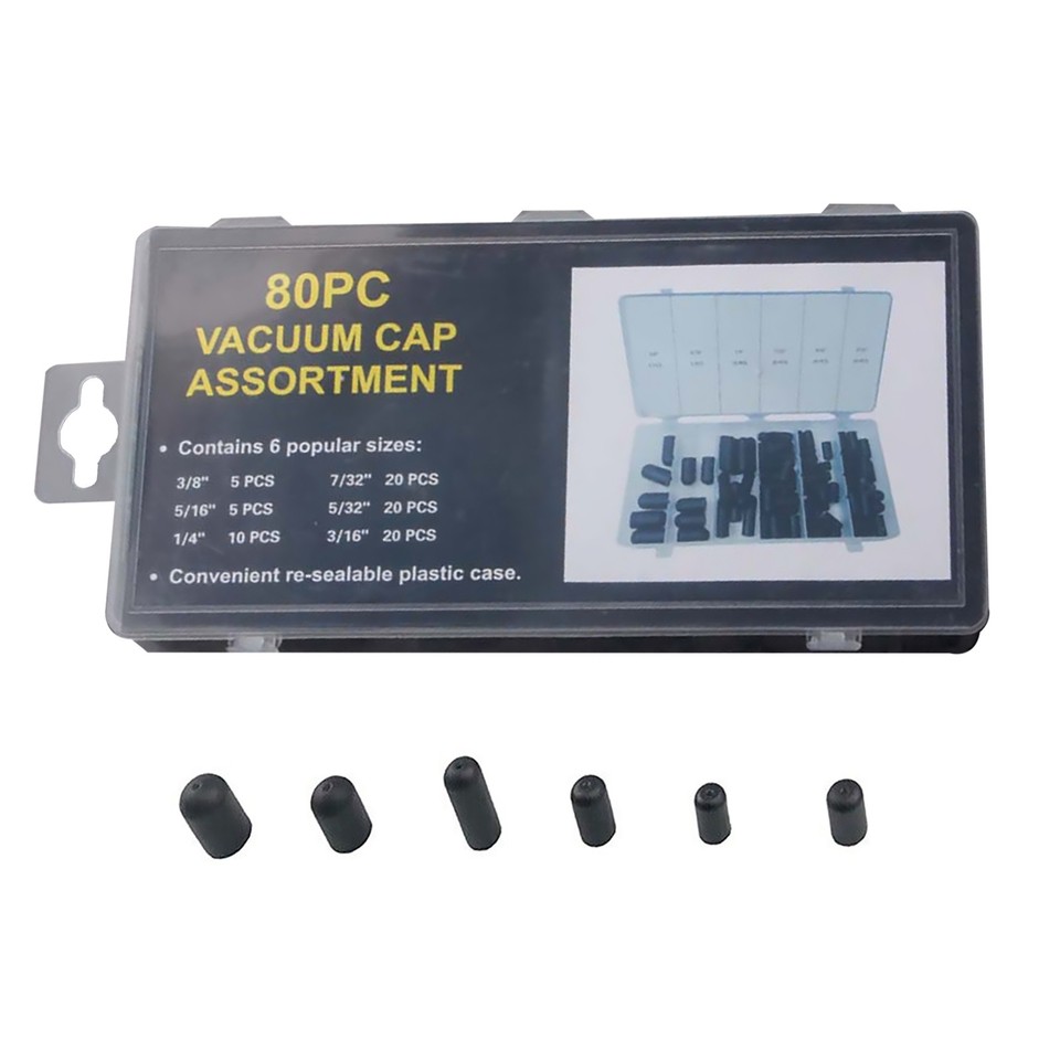 Vacuum Line Cap Silicone Hose Cap Block Off Assortment kit For ...