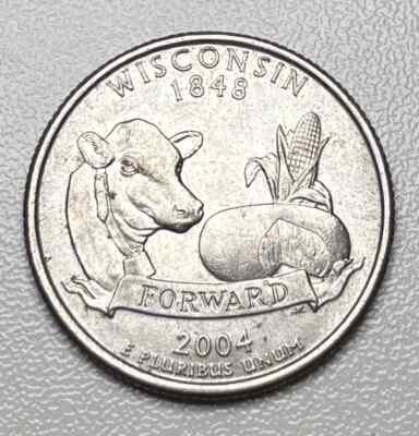 2004- P -WISCONSIN QUARTER MINT ERROR *RARE* | eBay
