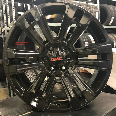28'' inch G10 Style Wheels Gloss Black Denali Chevy Tahoe Yukon ...