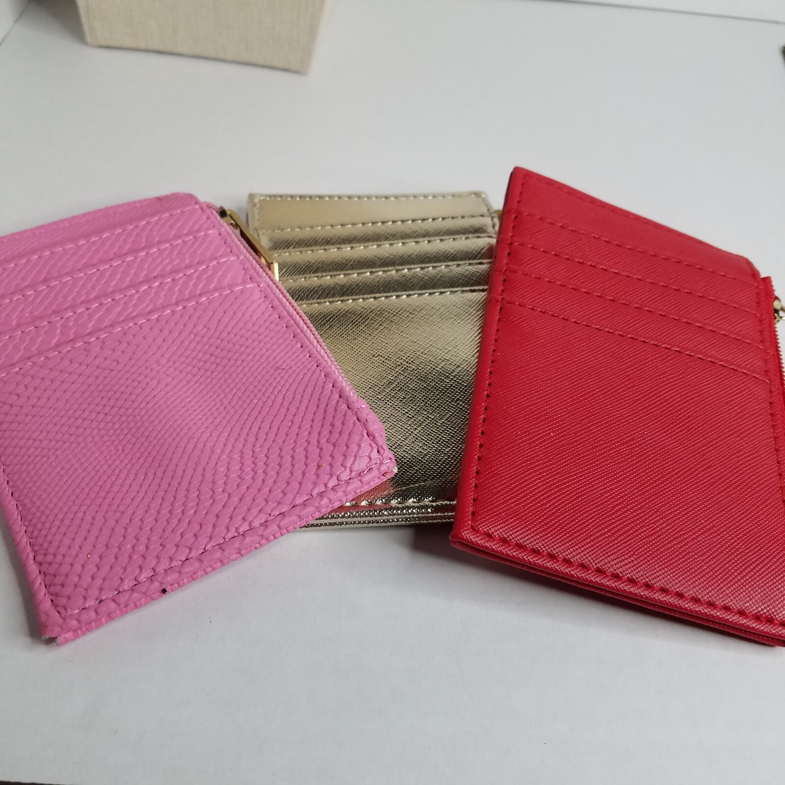 Credit Card Wallet Lot of 3 Womens Wallets Pink Gold Red | eBay