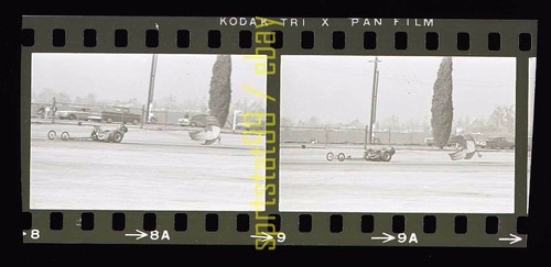 Front Engine Dragster with Parachute - Vintage 35mm Race Negatives Lot ...