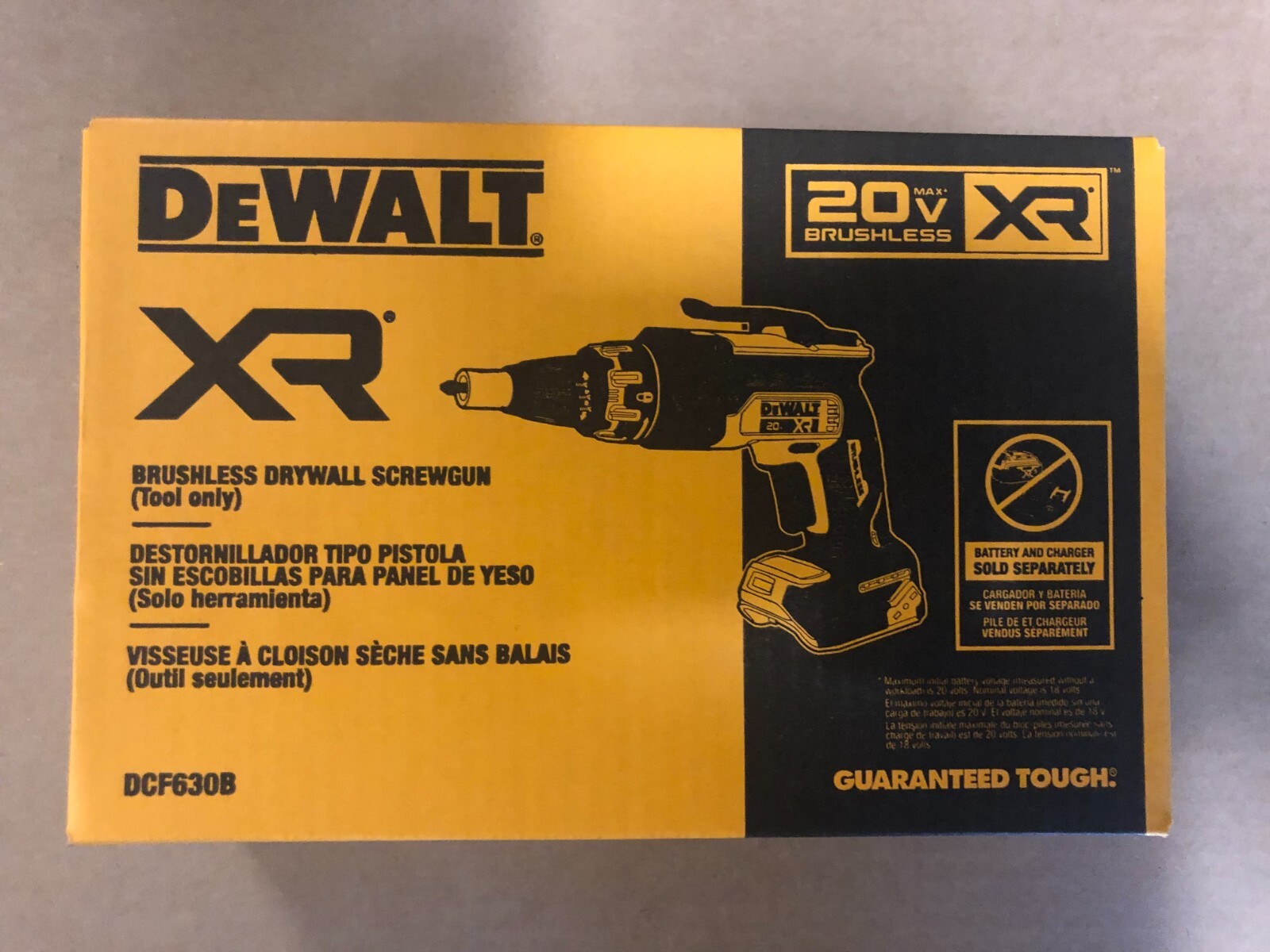 DeWALT DCF630B 20V MAX Drywall Screwgun – Cordless Screw Gun Tool (Bare ...