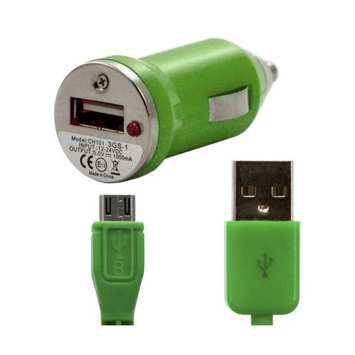 Chargeur 2 en1 Secteur Usb Data vert pour Logicom L-ite 552 HD | eBay