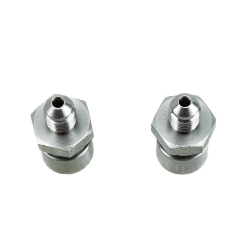 2PCS Steel Brake Line Adapter Fitting -3AN To 3/16" Female Inverted ...