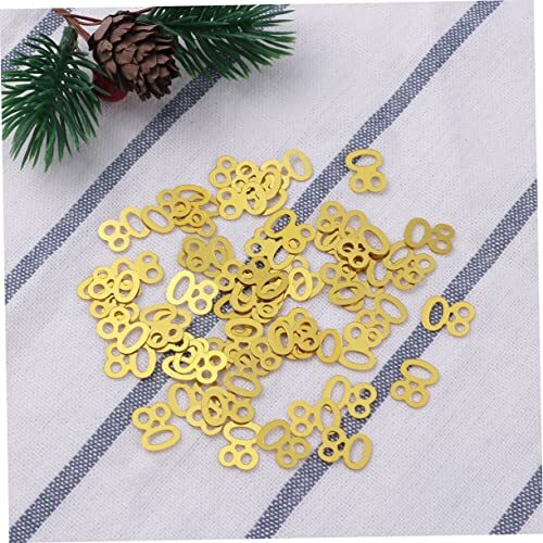 1200pcs Gold 80 Confetti Glitter Number 80 for Birthday Party Wedding ...