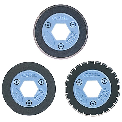 Carl Disk Cutter Paper Trimmer Blade B-01 Straight B-02 Perforation B ...