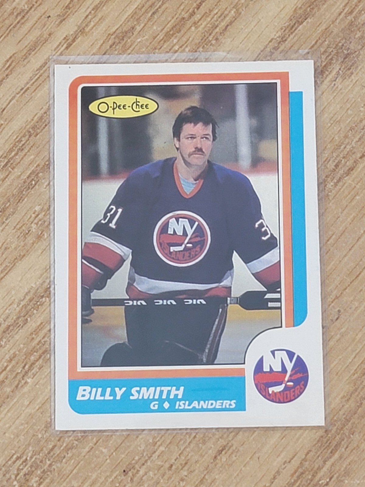 1X BILLY SMITH 1986 87 O Pee Chee #228 NMMT opc New York Islanders 86 ...