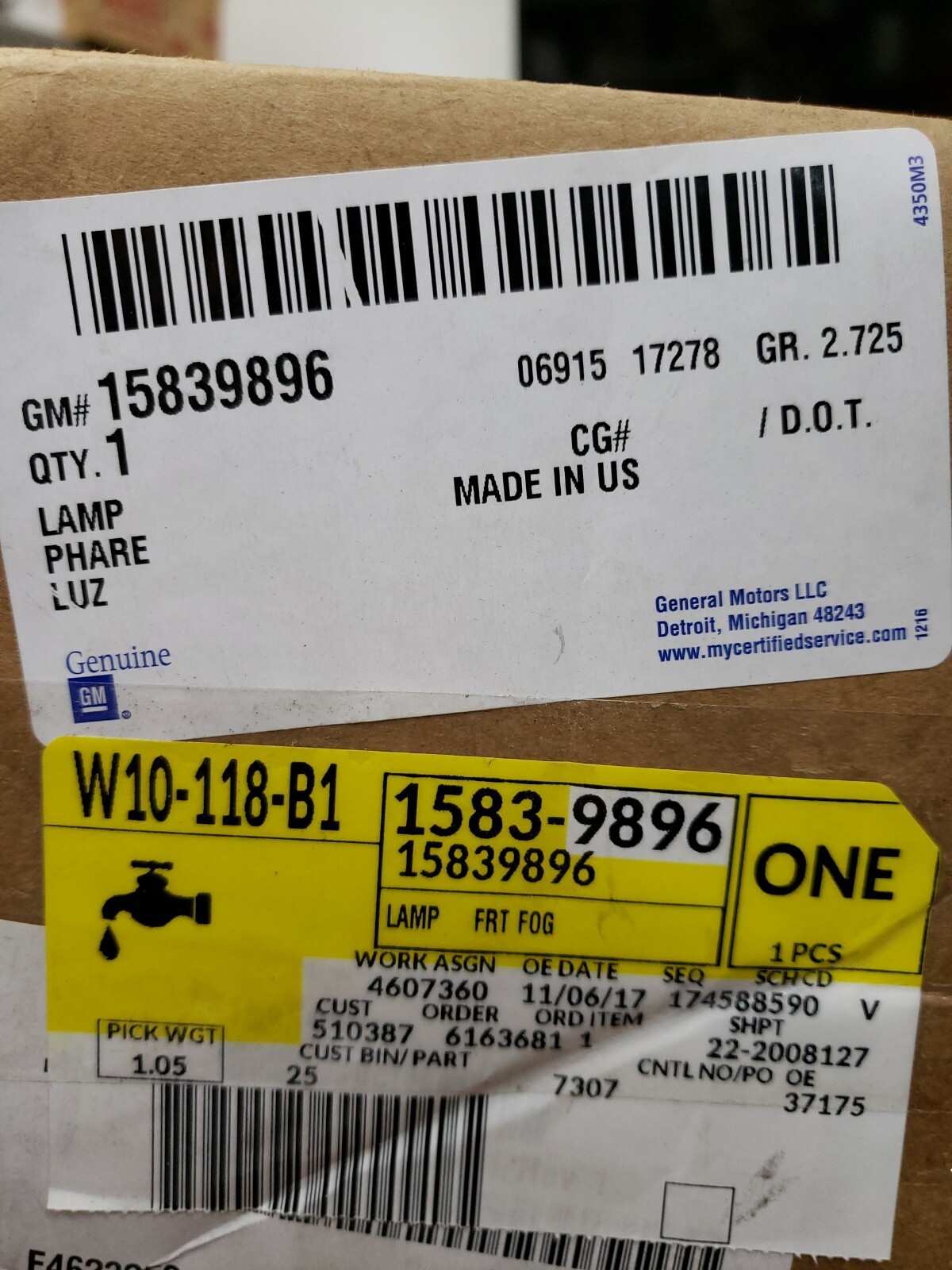 Genuine GM Front Fog Lamp Chevrolet Colorado Silverado GMC Sierra ...