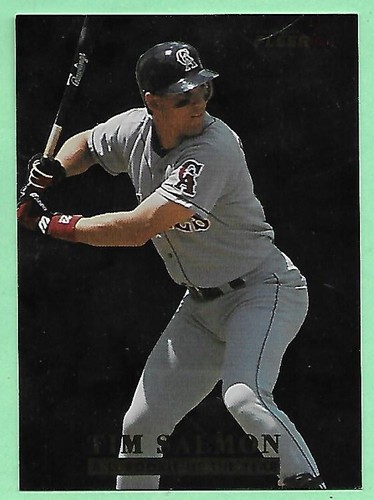 1993 Fleer Baseball Tim Salmon RC #8 California Angels - A.L. Rookie of ...