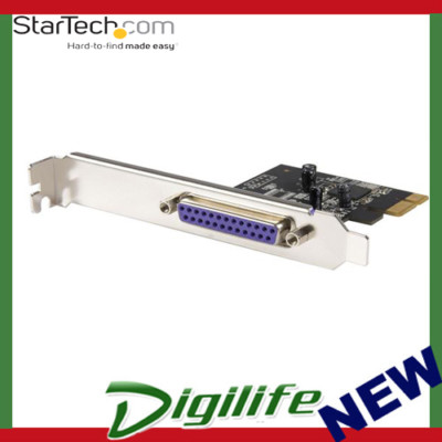 STARTECH 1-Port PCI Express to Parallel DB25 LPT Adapter Card SPP/ECP ...