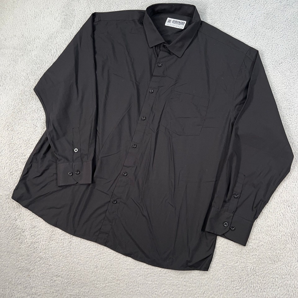 Dixxon Shirt Mens 4XL Black Button Up Performance Bamboo Series Preppy ...