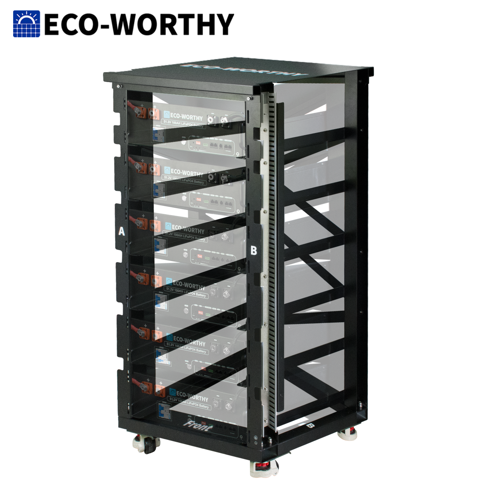 ECO-WORTHY V2 6-Layer Server Rack Compatible with All ECO-WORTHY Rack ...