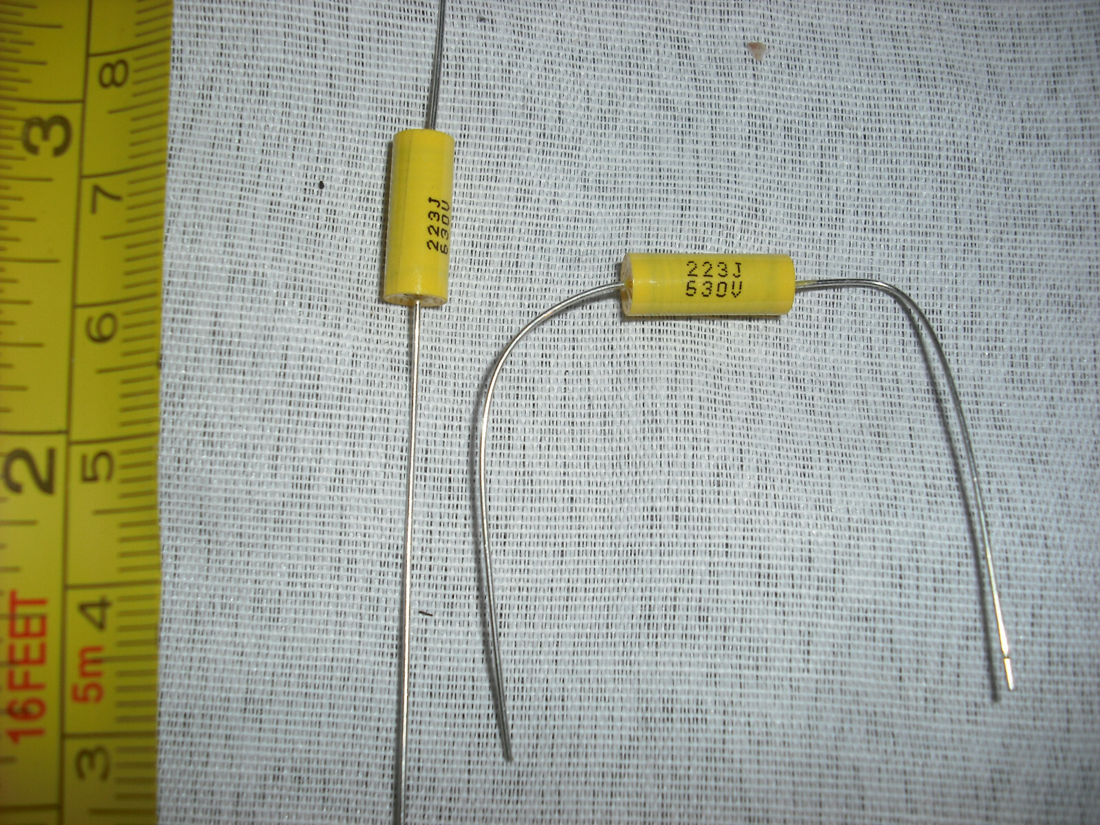 223j 223 22nf 0.022uF 0.022mfd 5% 630v axial metallized polyester ...