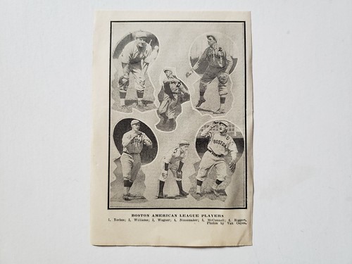 Red Sox 1911 Team Picture Collage Heinie Wagner Steve Yerkes Les ...