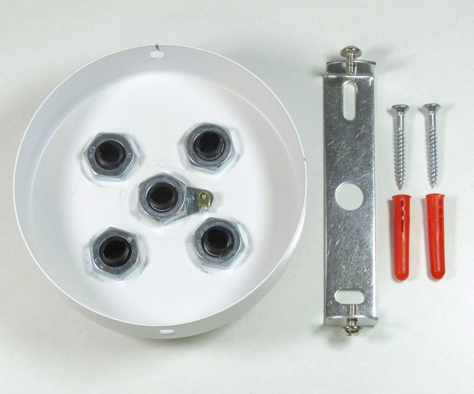 MULTI POINT DROP OUTLET PENDANT CEILING ROSE WITH CORD GRIPS ...