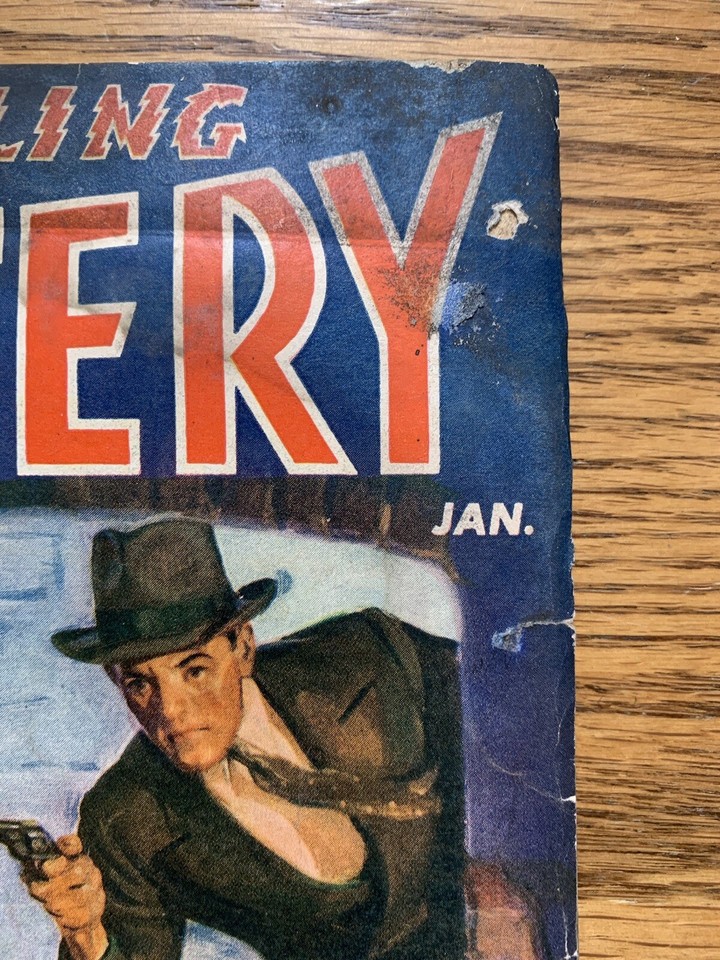 RARE January 1940 THRILLING MYSTERY PULP Classic Cover FN Scarce Issue ...