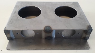 (2x) Gate / Door Steel Lock Box - Double Hole - Weld - 1 1/4" x 6 3/4 ...
