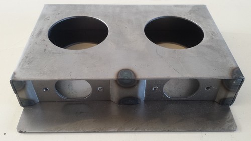 (2x) Gate / Door Steel Lock Box - Double Hole - Weld - 1 1/4" x 6 3/4 ...