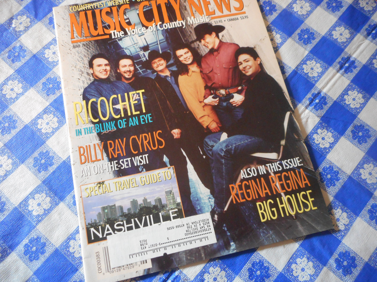 Ricochet Covers Music City News Magazine June 1997 Billy Ray Cyrus | eBay