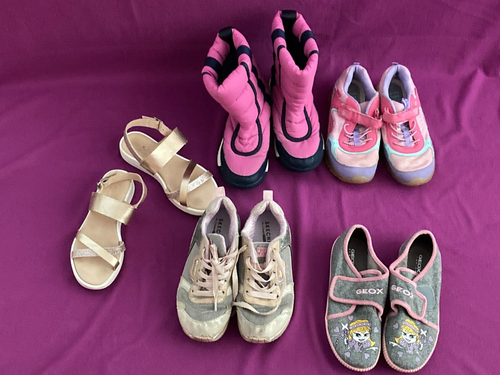 LOT 5 PAIRS GIRLS SHOES - SIZE 2 YOUTH (EU 33) - ALL SEASON | eBay