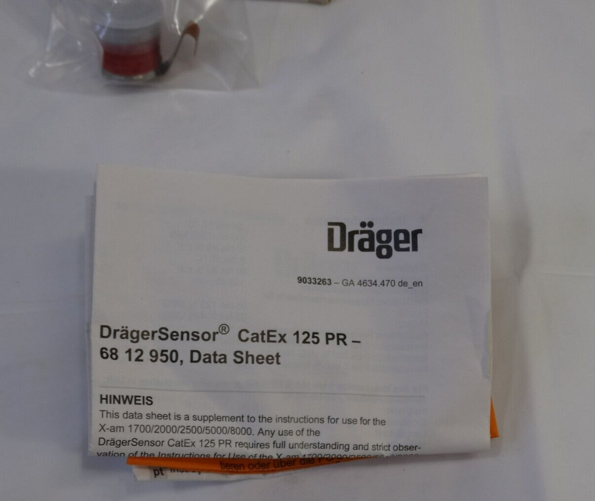 DragerSensor CatEx 125 PR, 6812950, NEW in Open Package | eBay