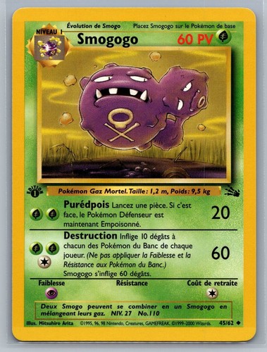 2000 Pokemon #45/62 1st Edition Smogogo - NM *TEXCARDS* | eBay
