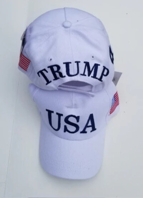 TRUMP 2024 BIDEN SUKS REPUBLICAN USA LETTER WHITE HAT CAP | eBay