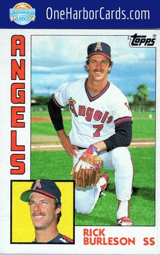 1984 Topps California Angels Baseball Card #735 Rick Burleson | eBay