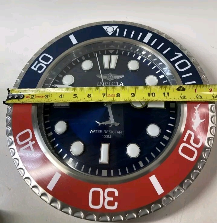 Invicta 34938 HAMMERHEAD SHARK PRO DIVER Quartz 14" Wall Clock (HH) | eBay