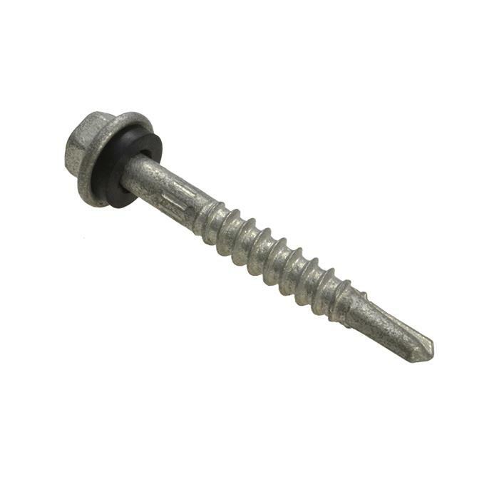Qty 5000 Hex Metal NEO Self Drilling 12g-14 x 75mm Galvanised Screw Tek ...