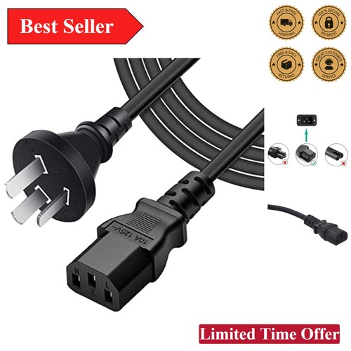 Durable 2-Meter IEC 320 C13 Power Cord with 3-Prong Australia Plug - 18 ...