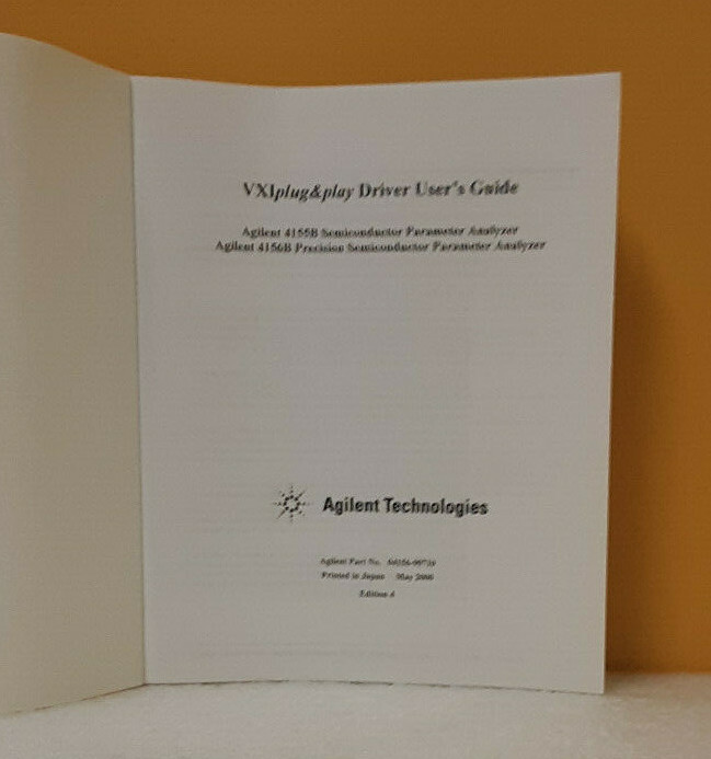 Agilent 04156-90713 4155B/4156B Semiconductor Parameter Analyzer ...