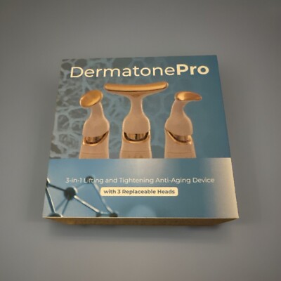 DermaTone Pro 3 In 1 Lifting Tightening Device W/ 3 Replaceable Heads ...
