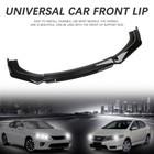 For Subaru WRX STI Black&Red Front Bumper Lip 2 Layer Body Splitter ...