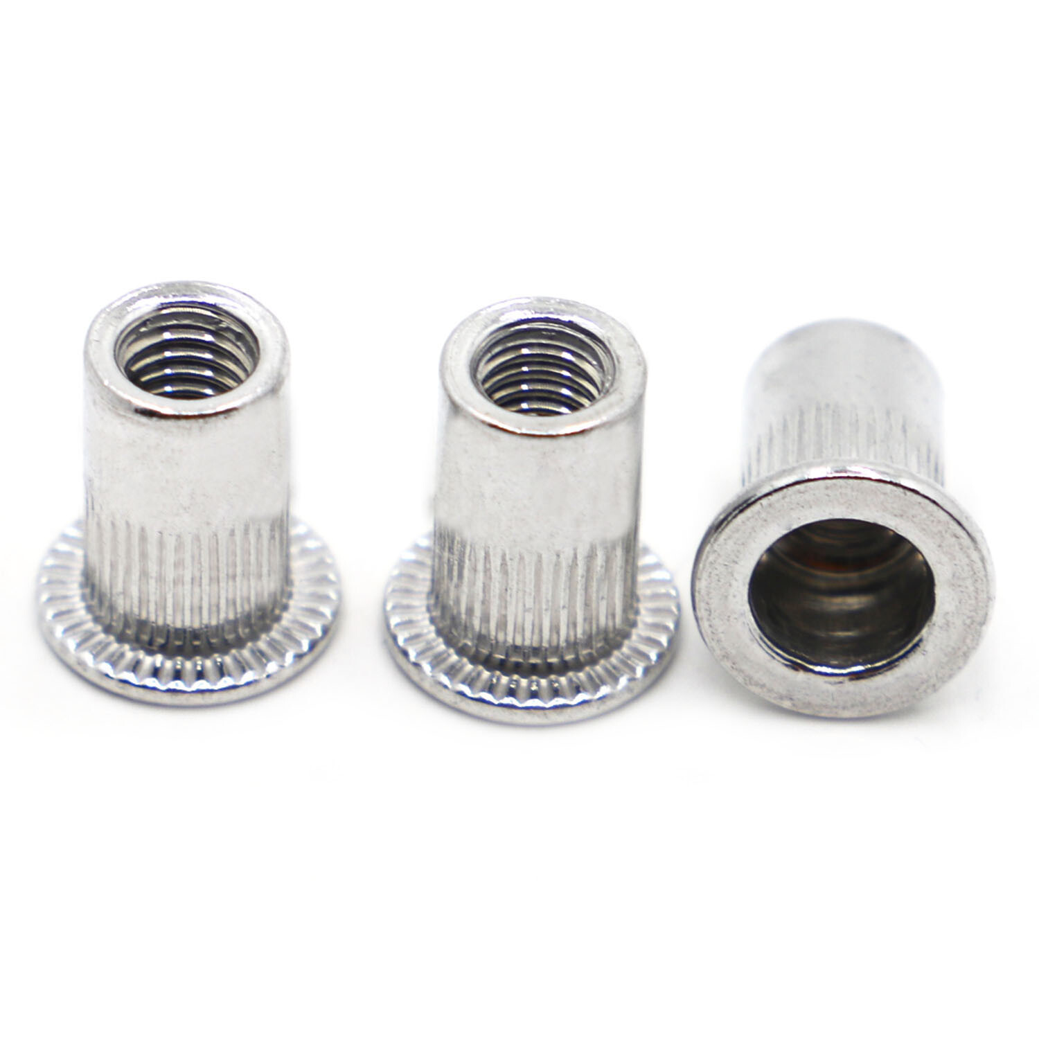M3-M10 Aluminum Alloy Flat Head Blind Rivet Nut Insert Rivnut Nutsert ...