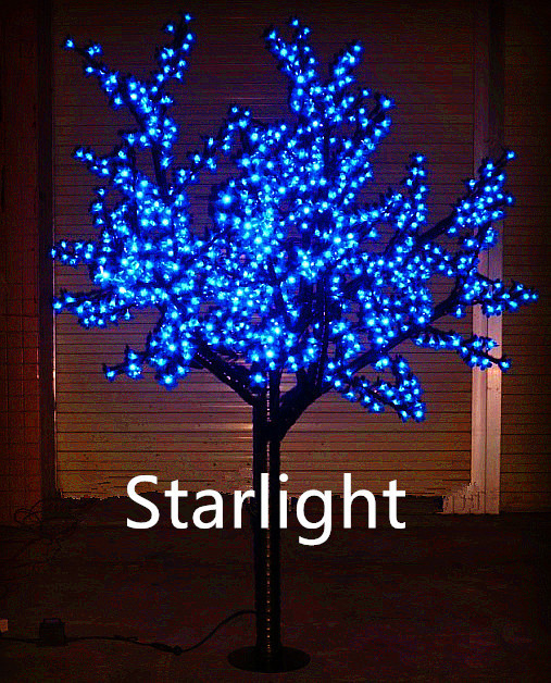 6ft Outdoor Blue LED Cherry Blossom Tree Christmas Light Home Decor ...