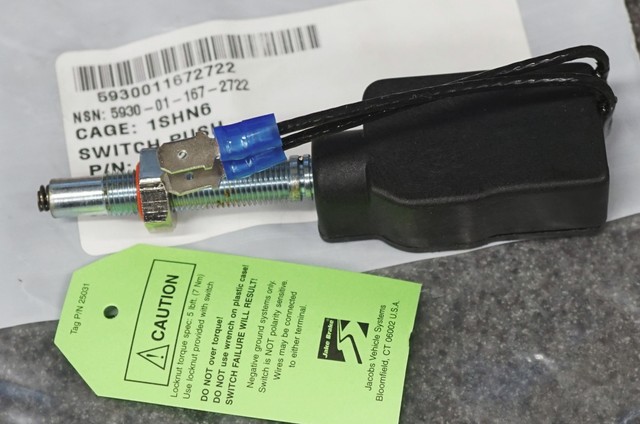 Jacobs Jake Brake Switch 1022351 (14435) Detroit Diesel & Cat 3400 ...