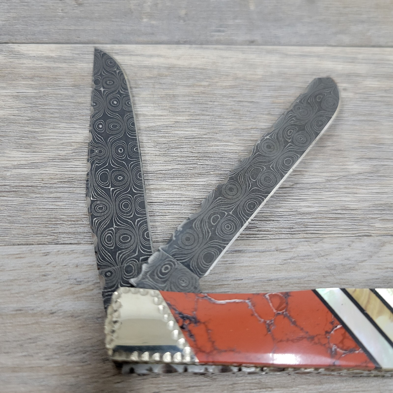 CASE XX DAMASCUS TRAPPER KNIFE BY PAINTED PONY MICHAEL PRATER RARE | eBay