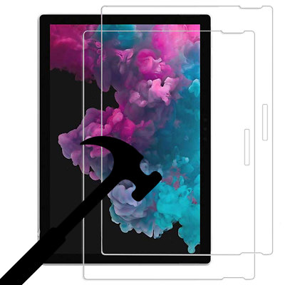 2 Pack- Microsoft Surface Pro 4 (2017) Premium Tempered Glass Screen ...