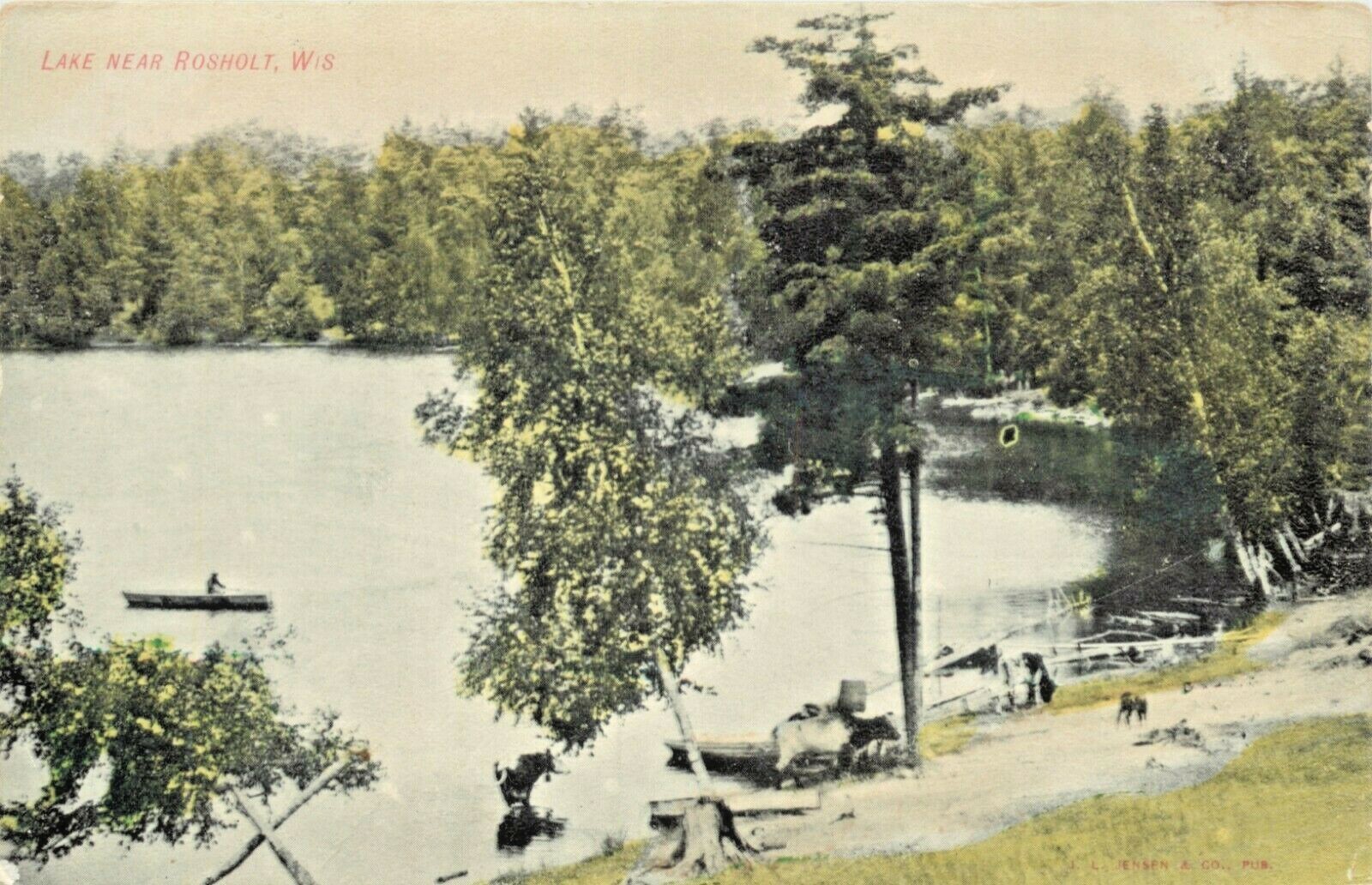A View Of The Lake Near Rosholt, Wisconsin WI | eBay