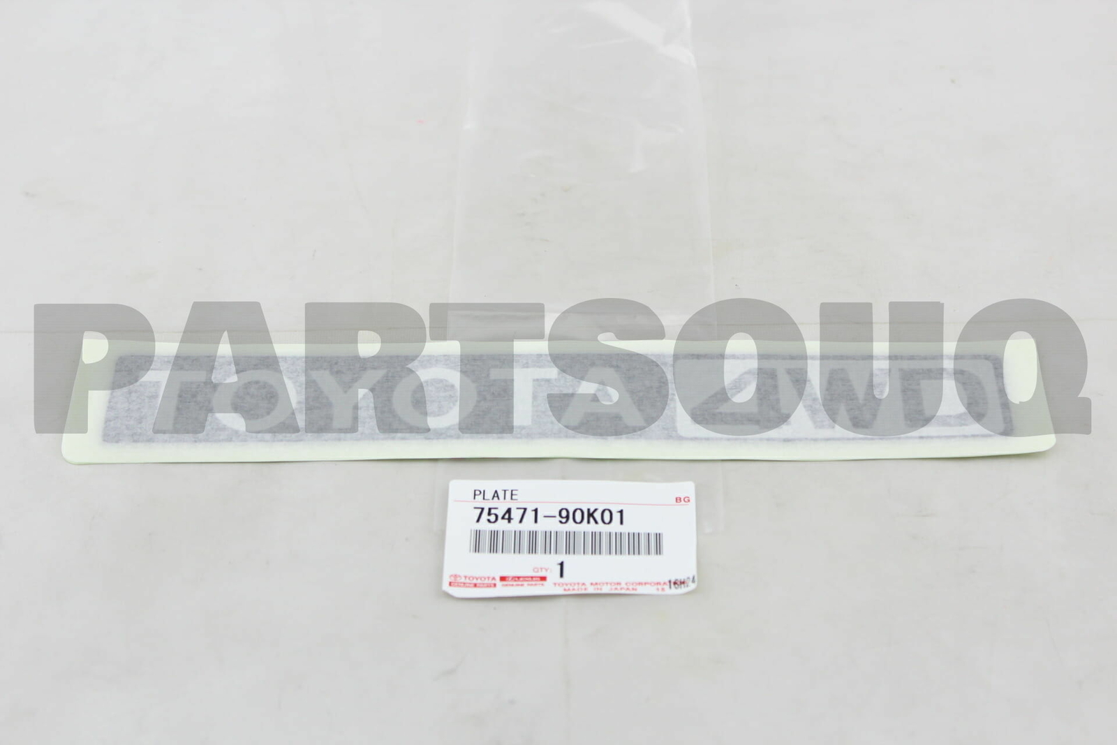 7547190K01 Genuine Toyota PLATE, REAR BODY NAME, NO.1 75471-90K01 | eBay
