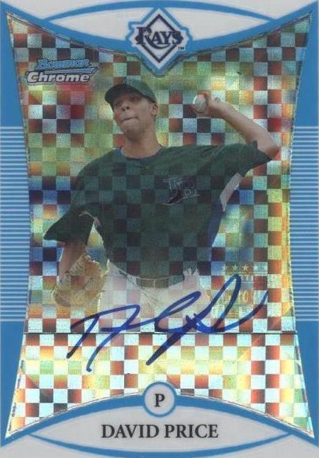 2008 Bowman Chrome - Prospects Prospect Autographs David Price #BCP111 ...