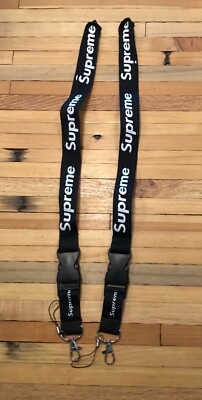 2pcs supreme neck lanyard key chains | eBay