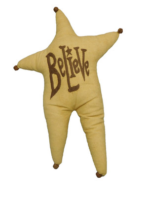 "Believe" pillow that can be used as a tree topper - New by Honey & Me ...