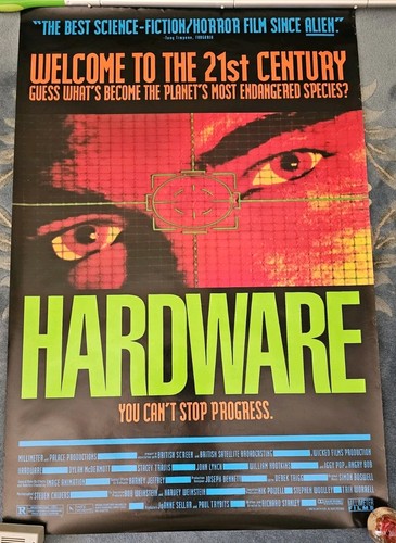 Vintage 1990 HARDWARE Original Movie Poster / Rolled / Richard Stanley ...
