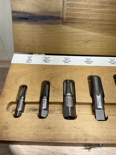 Snap-On Tools TDP6 6 Piece Pipe Tap Set - Made In USA (s) | eBay